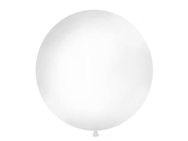 Ballon Geant 100 cm Blanc - Sparklers Club