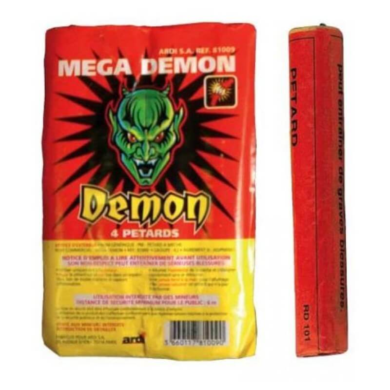 Petards Mega Demon® (Paquet de 4) - Sparklers Club