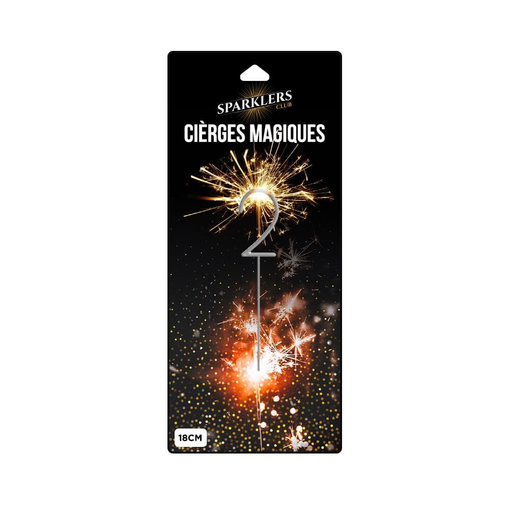 Cierge Magique Chiffre 2 - Sparklers Club