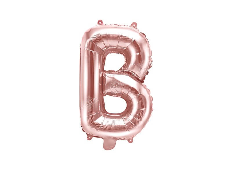 Ballon Lettre B Or Rose - Sparklers Club