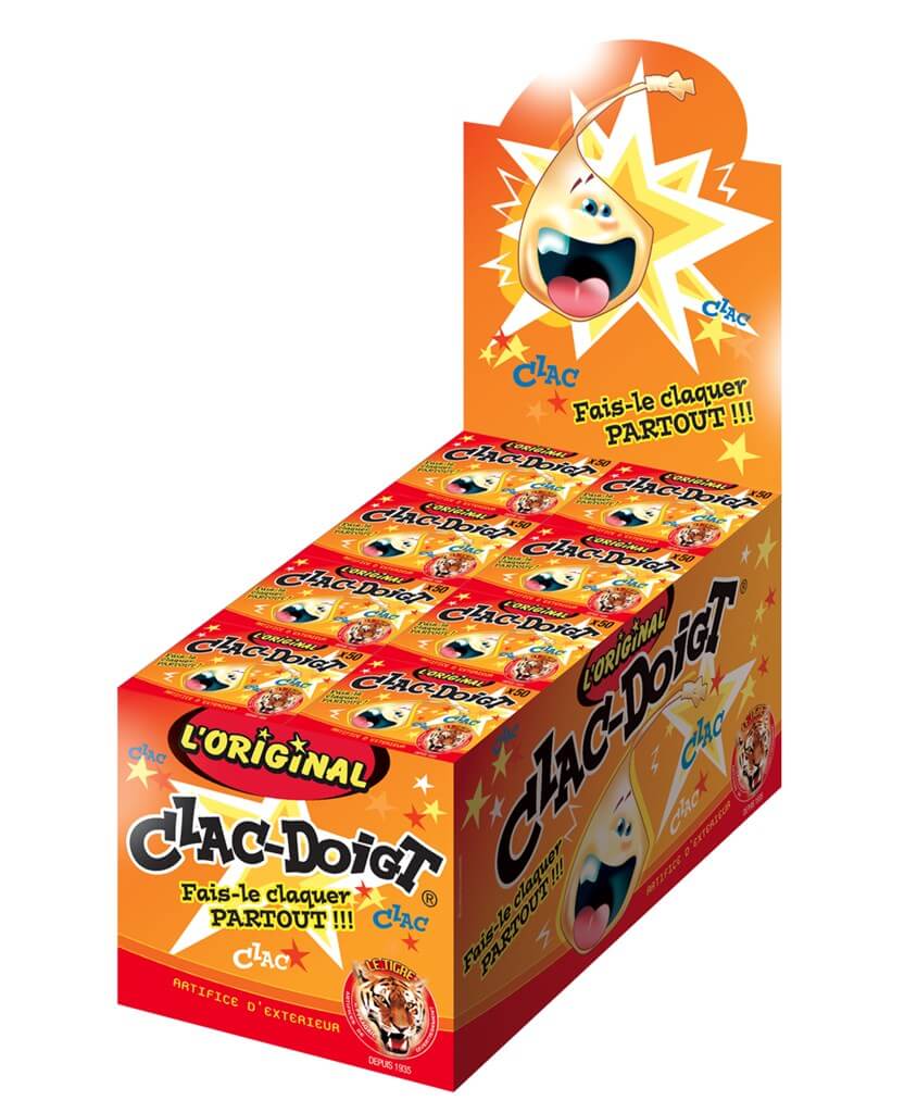 CLAC-DOIGT® LE TIGRE® : Pétards « Le Tigre » sur Sparklers Club