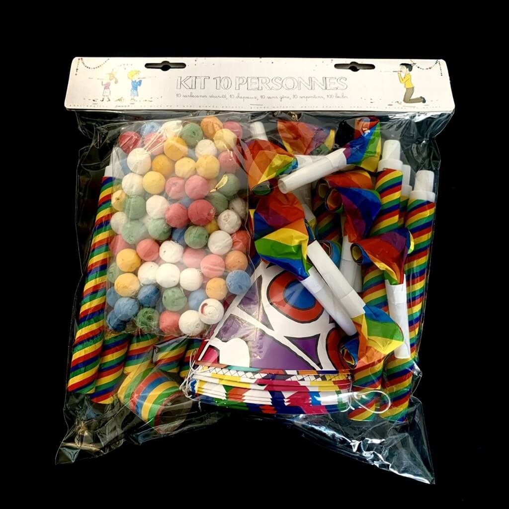 Kit Cotillons 10 Personnes : Serpentins & Cotillons sur Sparklers Club