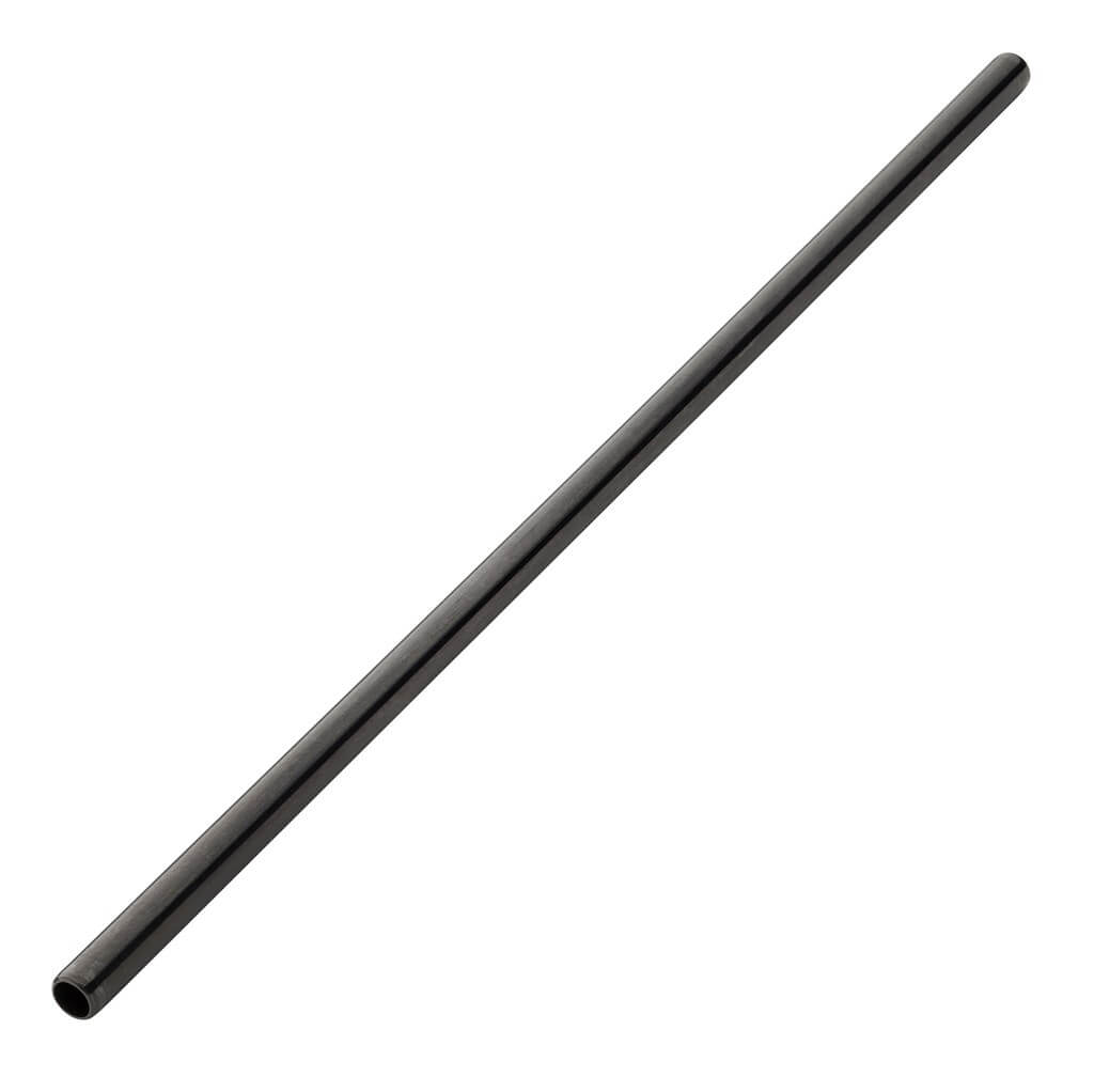 Paille inox réutilisable Noir mat 21,5cm /ø6mm (12pcs) : Pailles en ...
