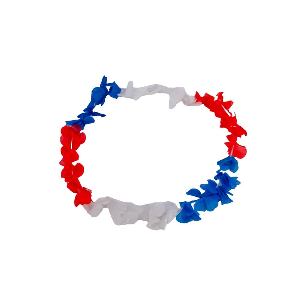 Collier Hawaïen Tricolore France : Colliers Hawaiens sur Sparklers Club