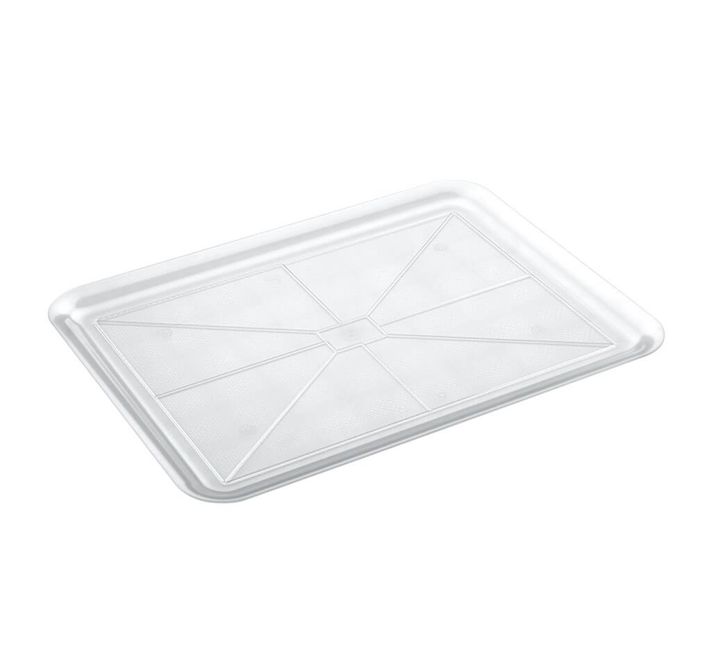 Plateau en plastique transparent rectangulaire 50x37cm : Plateaux ...