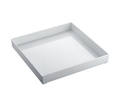 Bandeja de plástico blanca rectangular 50x37cm - Sparklers Club