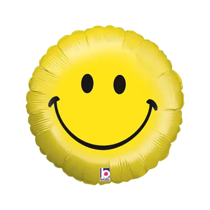 Ballon Emoji Jaune Sourire ø45cm : Ballons emojis sur Sparklers Club