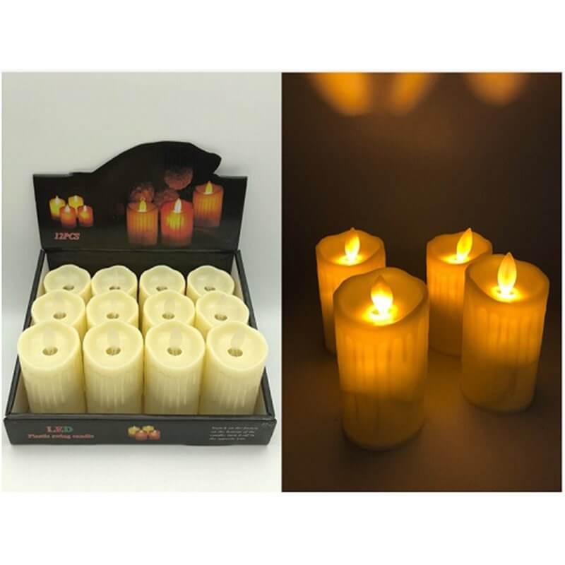 Candela a LED bianco 9cm - Sparklers Club