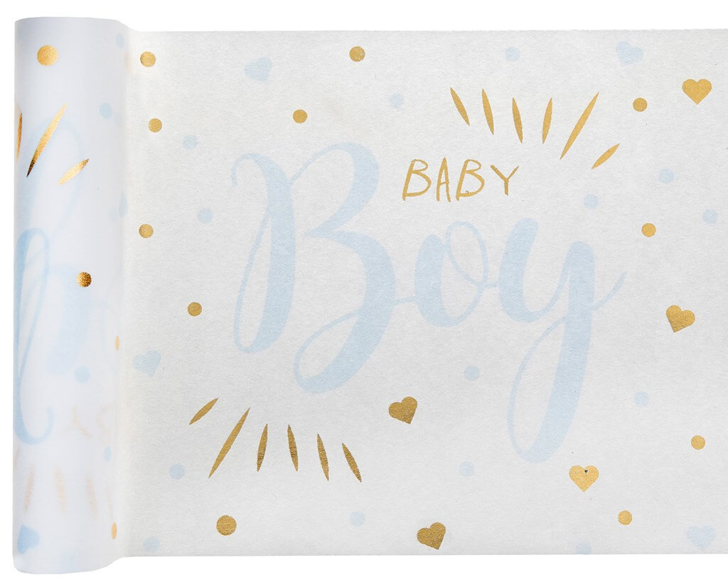Runner da tavolo Baby Shower Boy Blue 3 metri - Sparklers Club