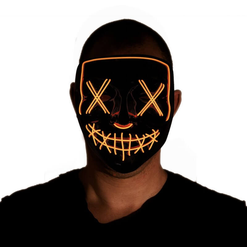 MASQUE À LED - BOUCHE + YEUX EN CROIX : Masques Halloween sur Sparklers ...