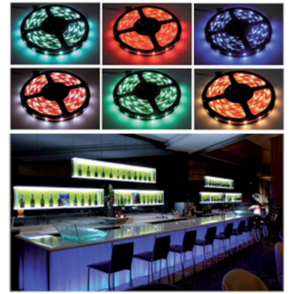 Bobine Ruban LED Multi-couleur 5 mètres (150 LEDS) : Lumière de Déco ...