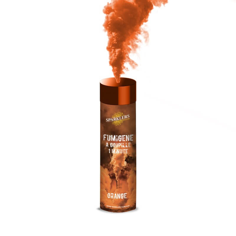 Fumigène à main Goupille 1 minute Orange : Fumigènes à goupille sur ...