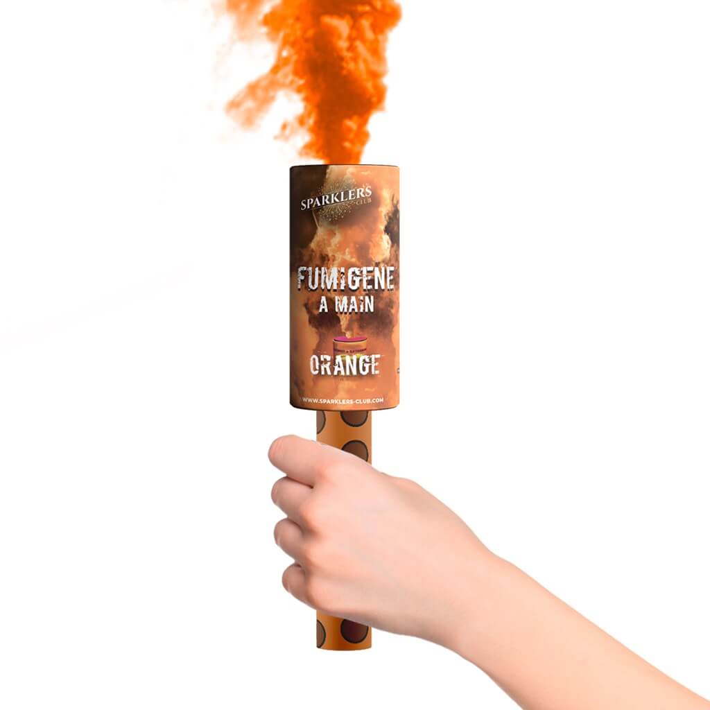 Fumigène à mains 45 secondes Orange : Fumigènes 30/45 secondes sur ...