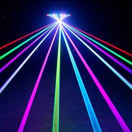 Barre avec 6 Laser Motorisés RGB Evolite Sparklers Club
