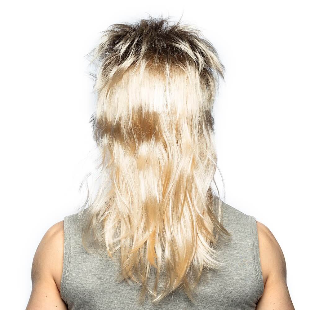 Perücke Mulet-Schnitt Nacken Lang Ryan 80er Jahre Stil - Sparklers Club