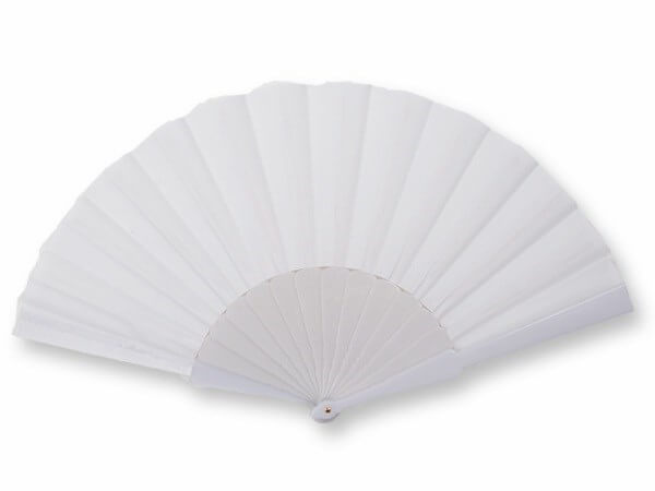 Eventail Blanc 43cm : Éventails anniversaire sur Sparklers Club