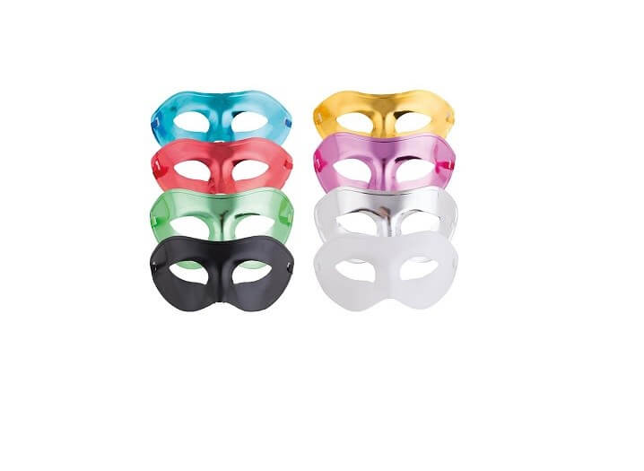 Masque Vénitien de Loup - Blanc : Masques Vénitiens Nouvel an sur Sparklers Club