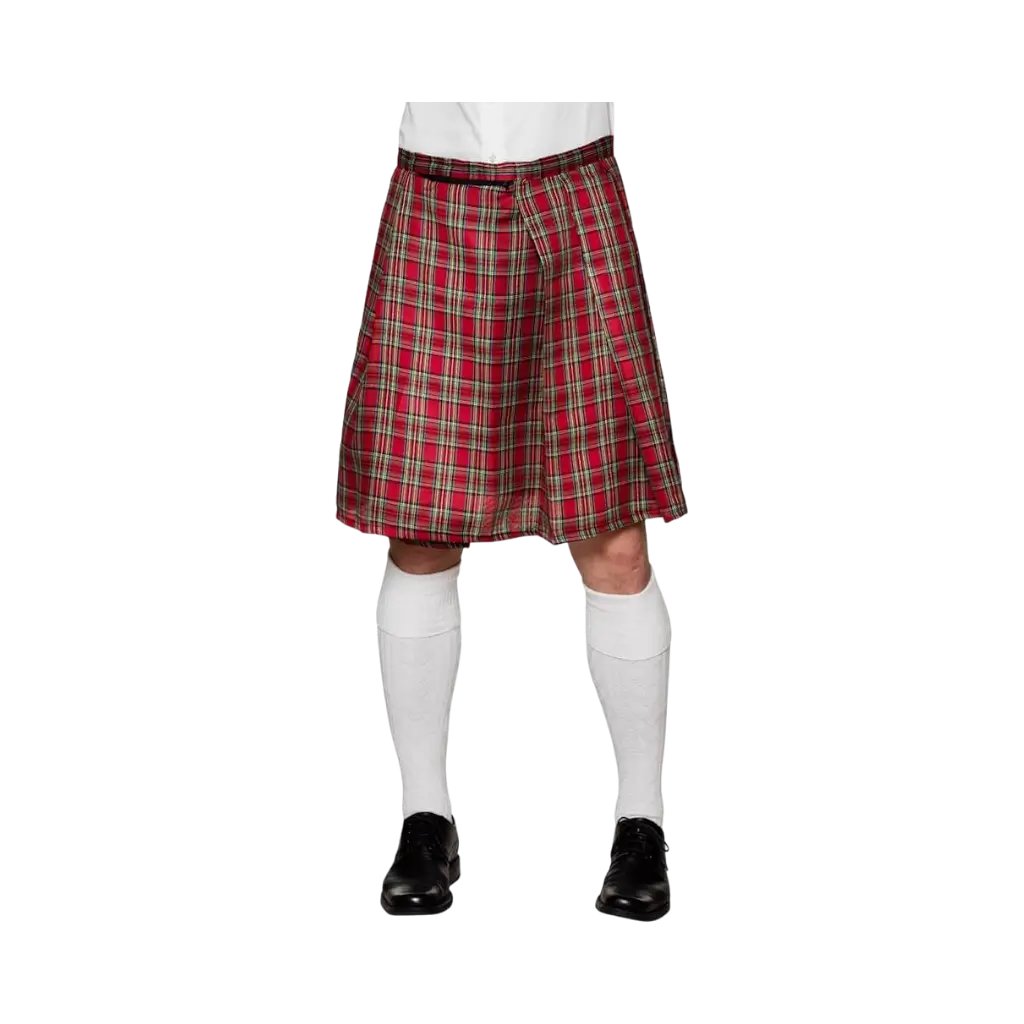 Kilt Jupe Écossaise Rouge Mr Tartan Bretelles Sur Sparklers Club