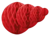 Boule en papier de soie rouge 20 cm – décoration suspendue pour ...